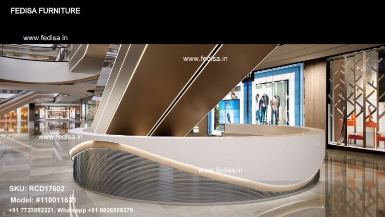 Restaurant Reception Counter Angled Reception Desk Glass Enclosed ...