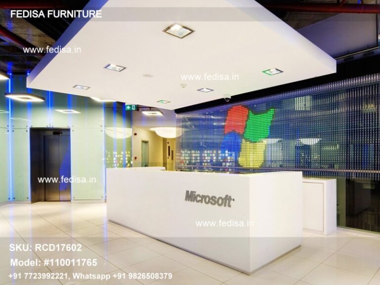 Modern Reception Desk Angled Reception Desk Lobby Reception Counter ...