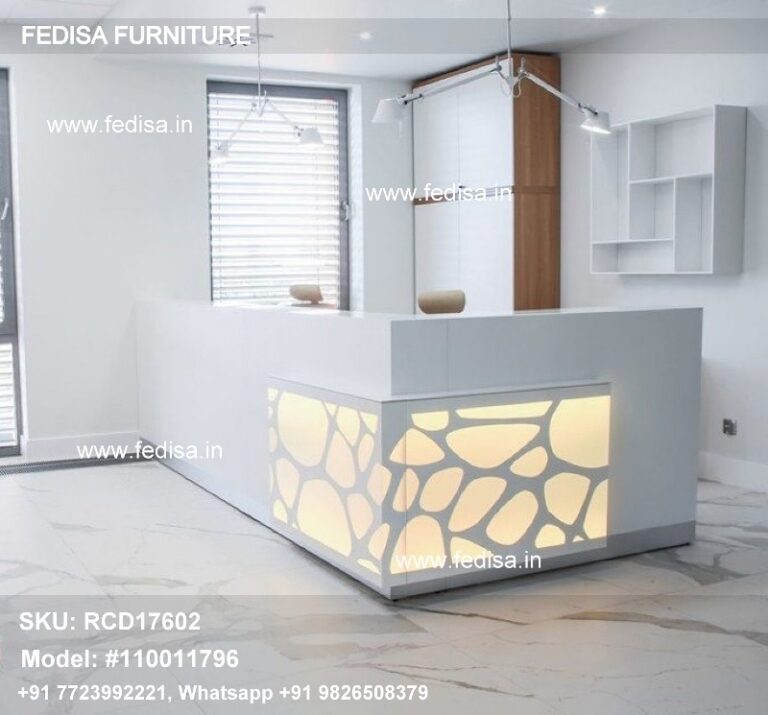 Receptionist Table Price Angled Reception Desk Marble Look Reception ...