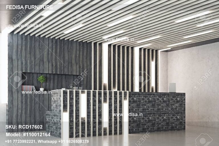 Modern Reception Table Angled Reception Desk Reception Desk With Retail ...