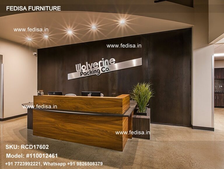 Modern Reception Table Angled Reception Desk Two Level Reception Desk ...