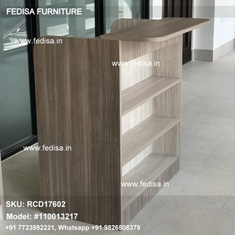 L Shaped Reception Desk Back Of Reception Desk Grey Salon Reception ...