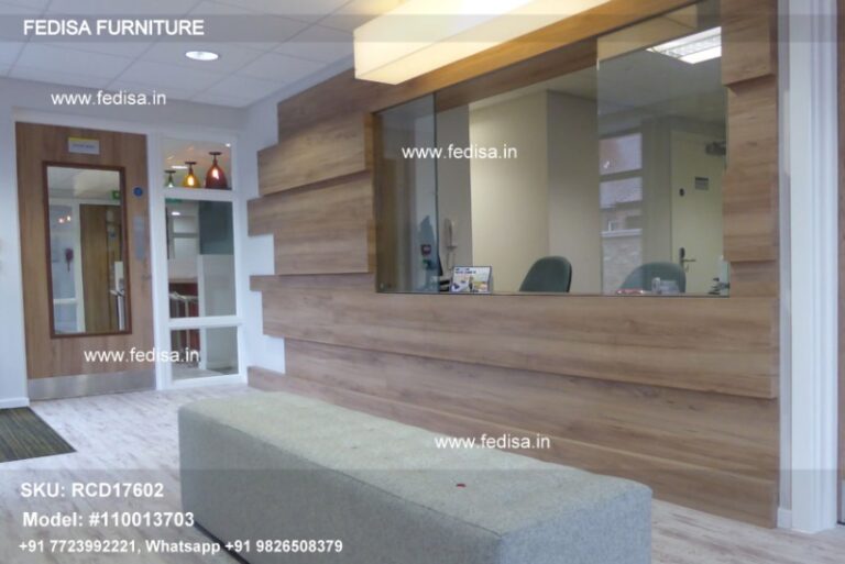Office Reception Table Bamboo Reception Desk Reception Desk With ...