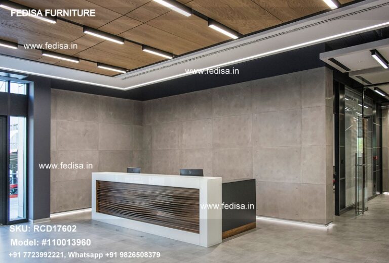 Salon Counters Backlit Reception Desk Sustainable Reception Desk ...