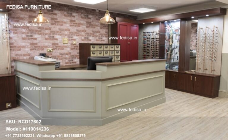 Modern Reception Table Barber Shop Reception Desk Reception Desk Cherry ...