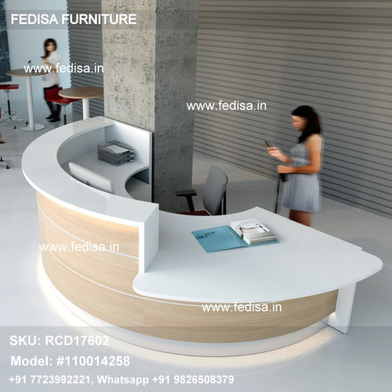 Office Reception Table Barber Shop Reception Desk 7 Person Reception ...
