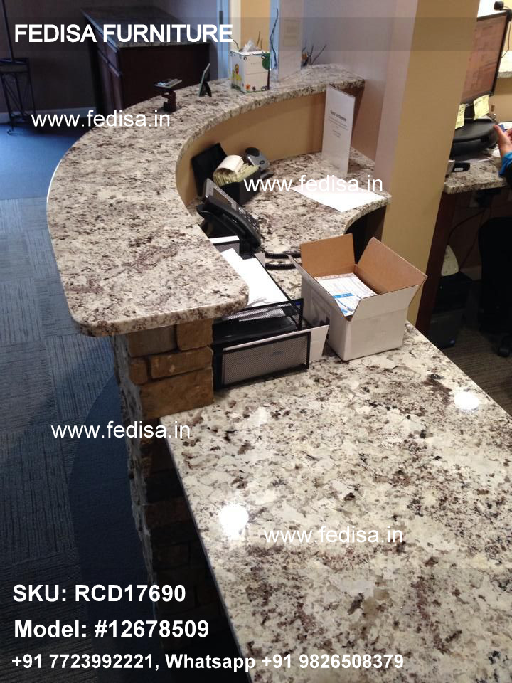 Small Reception Table Basic Reception Desk Curved Reception Table ...