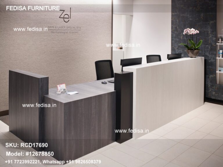 Reception Desk Beauty Salon Counter Laminate Reception Desk Reception ...