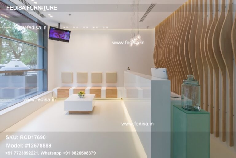 Small Reception Desk Beauty Salon Front Desk Lobby Desk Revit Reception ...