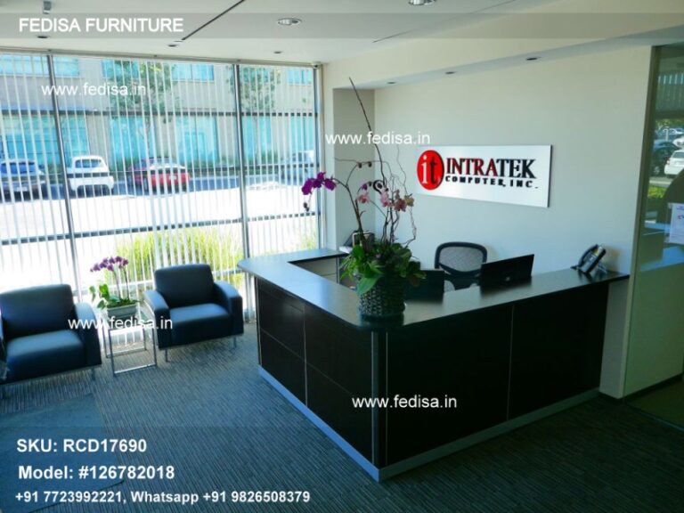 Modern Reception Table Beauty Salon Counter Slim Reception Desk ...