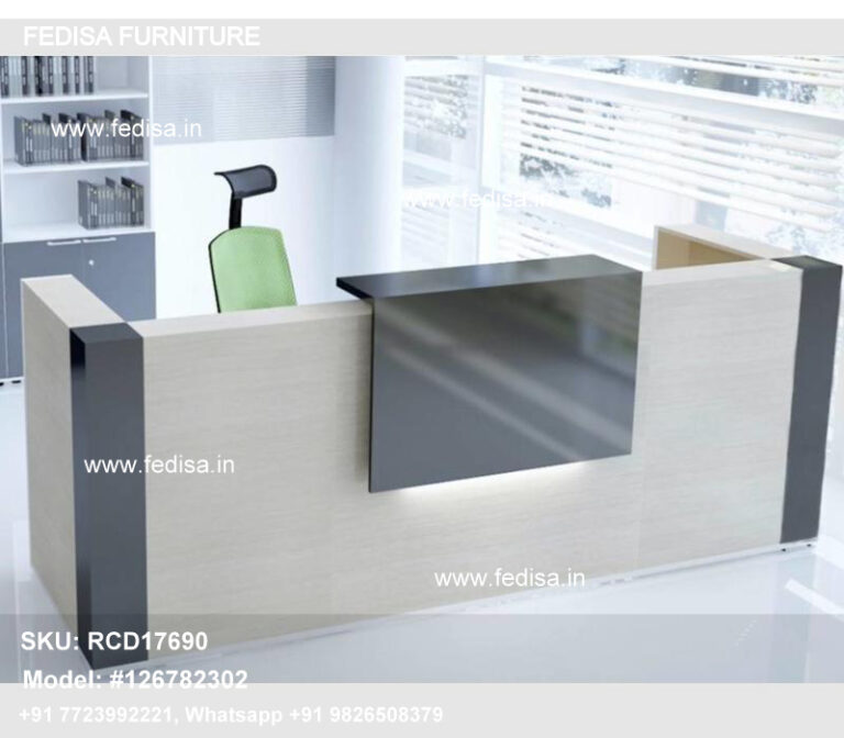 Office Reception Desk Basic Reception Desk White L Shaped Reception ...