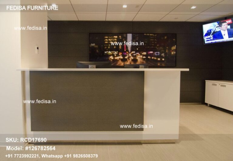 L Shape Reception Table Bespoke Office Reception Desks Barnwood ...