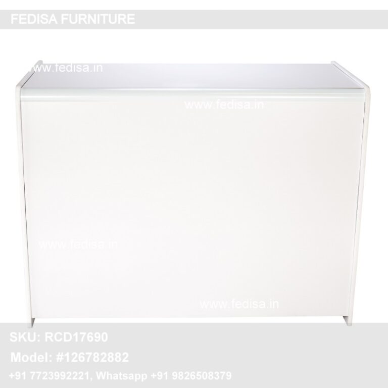 L Shape Reception Table Beauty Salon Reception Desk Alera Valencia ...