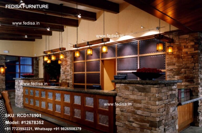 Restaurant Reception Counter Beauty Salon Reception Desk Wall Behind ...