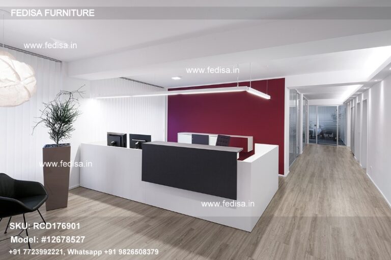 Office Reception Desk Best Salon Reception Desk Padded Salon Reception ...
