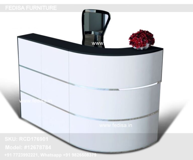 Modern Reception Desk Blue Reception Desk Front Office Reception Table ...
