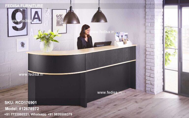Modern Reception Desk Blue Reception Desk Office Front Reception Desk ...