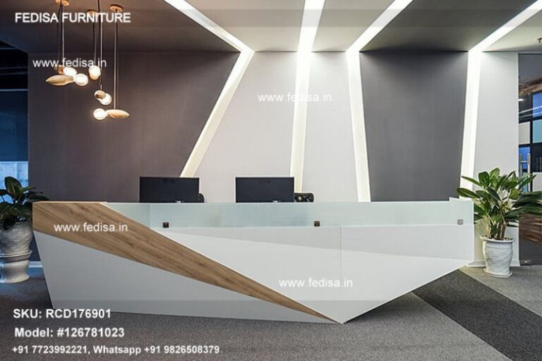 Wood Reception Desk Boss Glazed Reception Desk N239 Ready Made ...