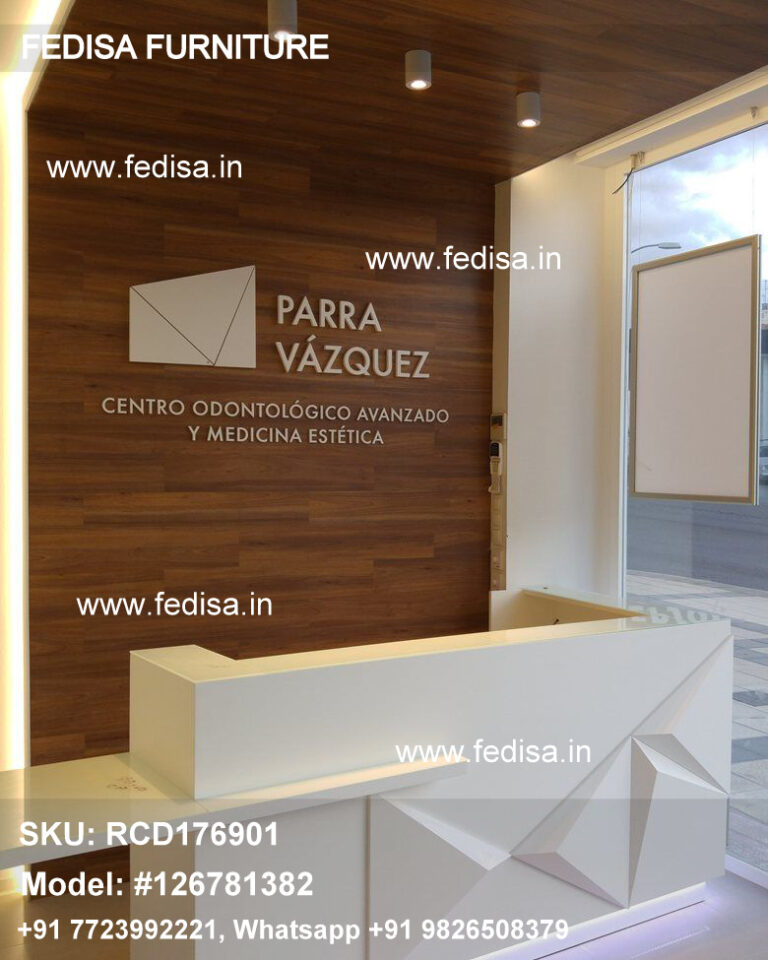 Small Reception Table Best Salon Reception Desk Reclaimed Reception ...