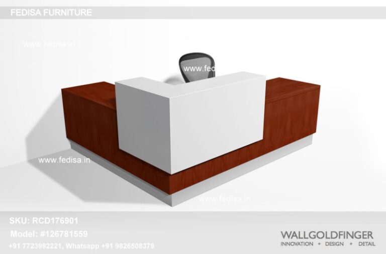 L Shape Reception Table Big Reception Desk Two Tier Reception Desk ...