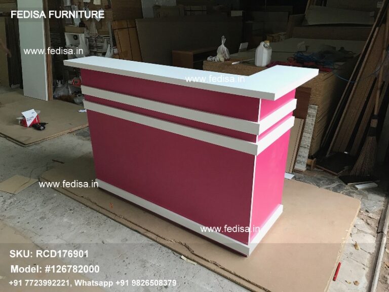 Small Reception Table Curved Wood Reception Desk Reception Desk With ...