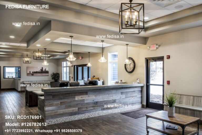 Reception Desk Desk With Transaction Counter Enclosed Reception Desk ...