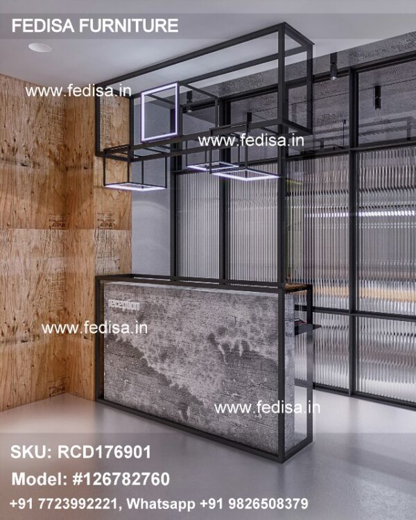 Modern Reception Table Doctor's Office Reception Desk Long Reception ...