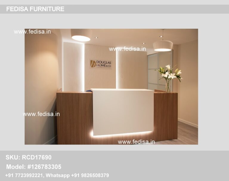 Small Reception Desk Enclosed Reception Desk Reception Counter Red ...