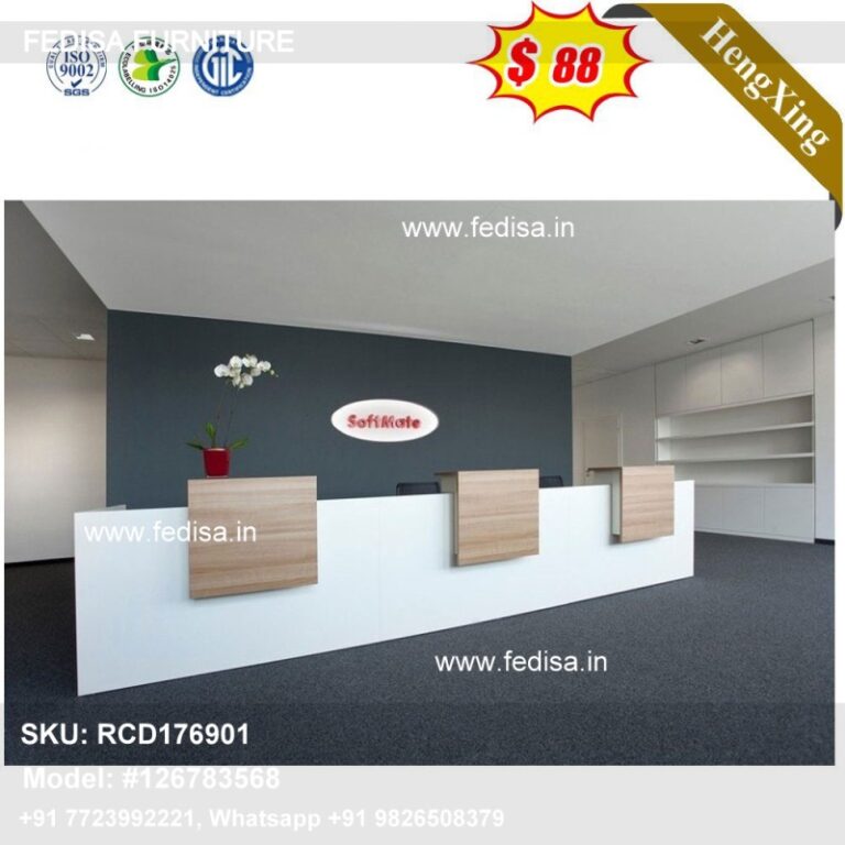 Receptionist Table Price Esquire Glass Top Reception Desk Clinic ...