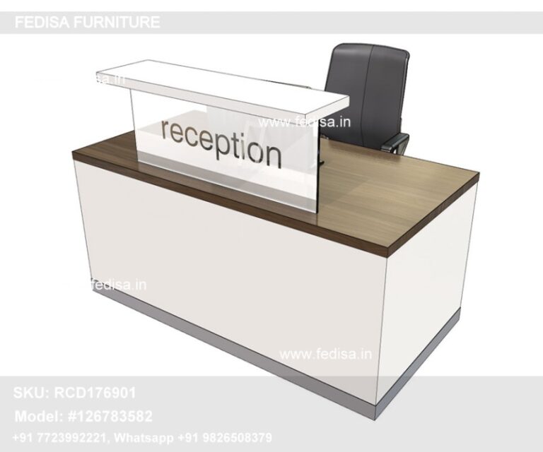Small Reception Table Enclosed Reception Desk Compact Reception Desk ...