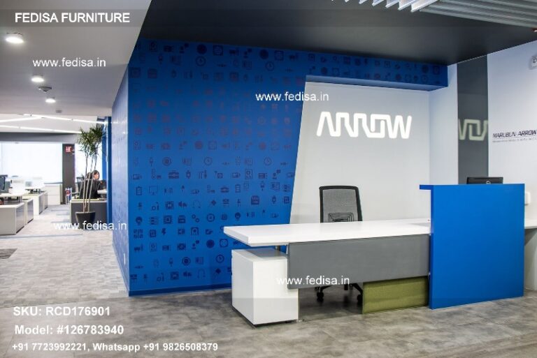 Front Desk Reception Ergonomic Reception Desk Reception Counter L Shape ...