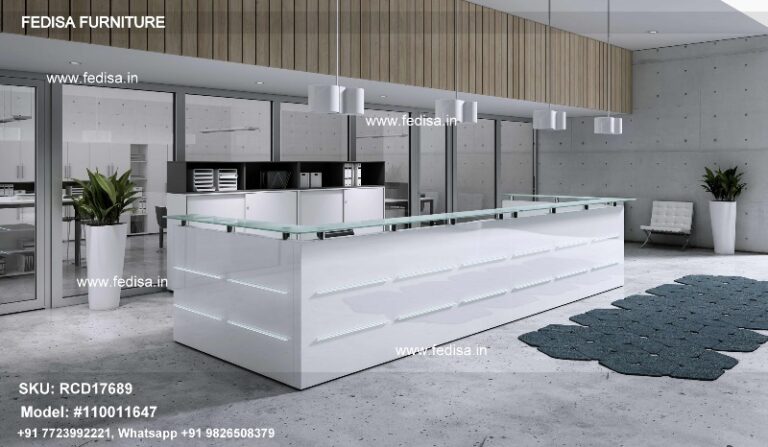 L Shape Reception Table 43 Foot Reception Desk Front Reception ...