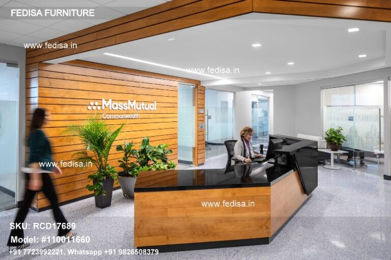 Restaurant Reception Counter 44 Foot Reception Desk Geometric Reception ...