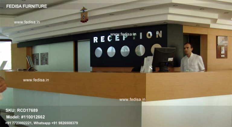 Reception Table 10 Ft Reception Desk 3 Person Reception Workstation ...