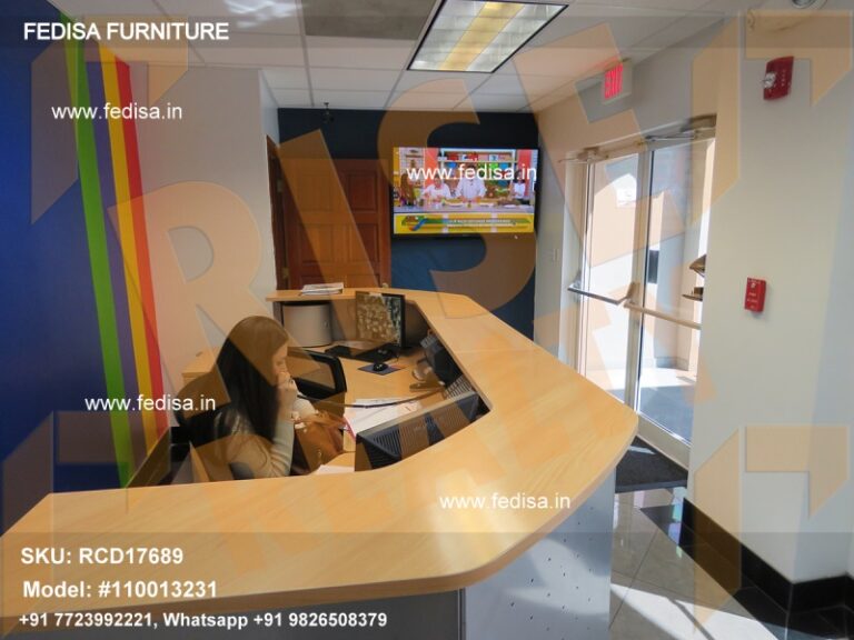 Designer Reception Desk 95 Inch Reception Desk Enclosed Reception Desk ...