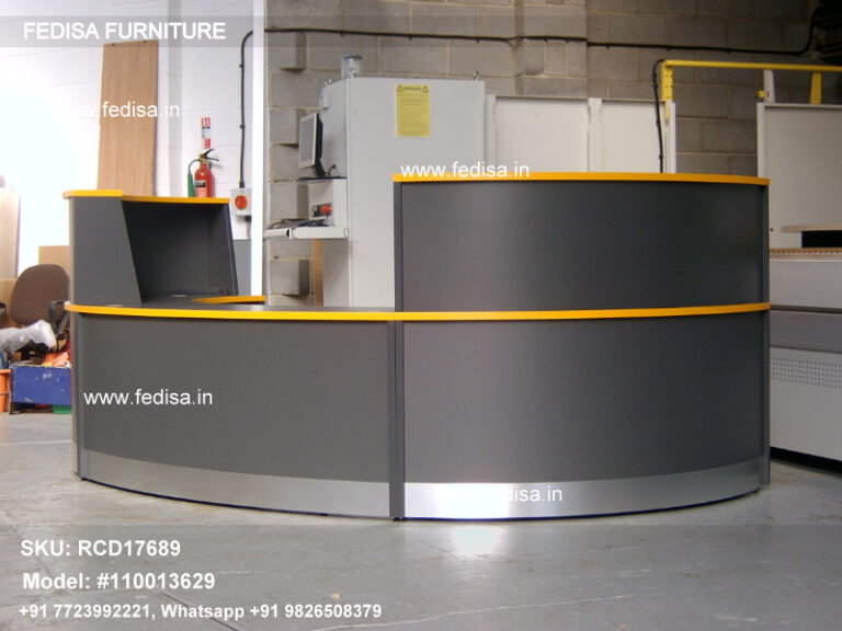 Designer Reception Desk 395 Foot Reception Desk Orange Reception Desk ...