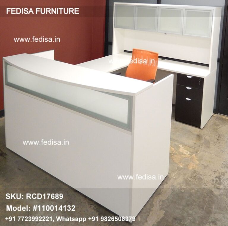 L Shaped Reception Desk Accessible Reception Desk Standing Reception ...