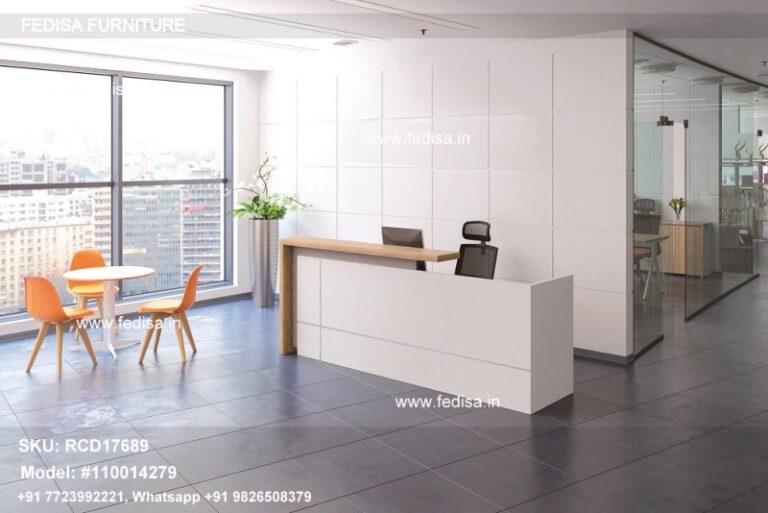 Wood Reception Desk 692 Foot Reception Desk White Reception Counter ...