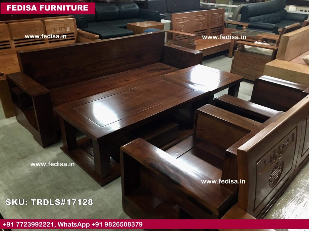 Mehidpurwala Sofa Set L Shape Sofa Set Wooden Small Living Room ...