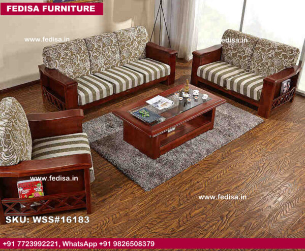 Teak Wood Sofa Set Sofa Set With Tea Table L Shape Sofa Home Center ...