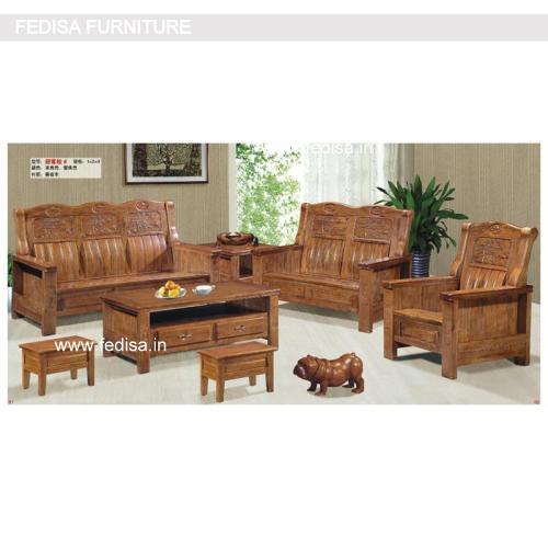 Wooden Small Sofa Set Navy L Shaped Sofa Small Sofa Set For Living Room ...