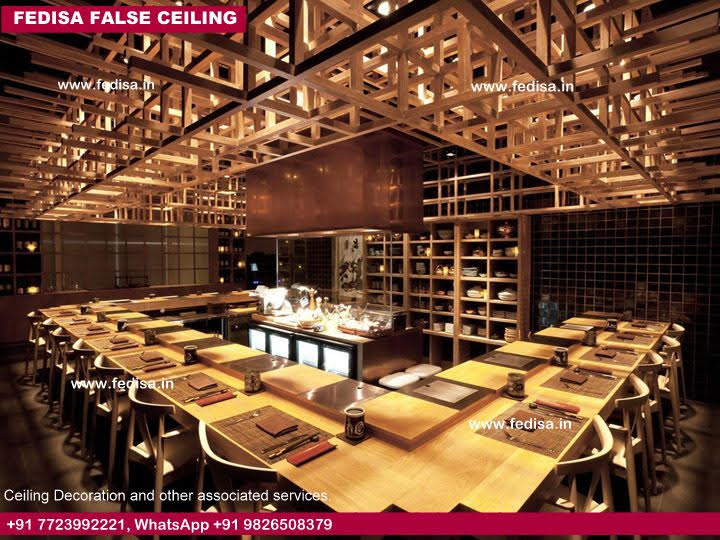 Modern Restaurant Ceiling Design Low Cost Ceiling Design 2021 Pop ...