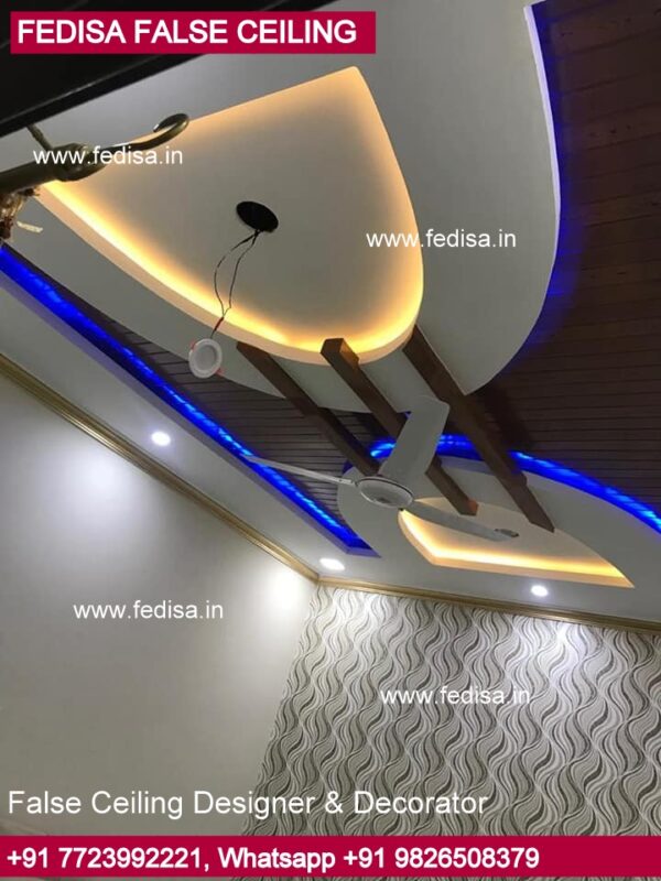 False Ceiling Design For Children's Room Cement Ceiling Corner Design ...