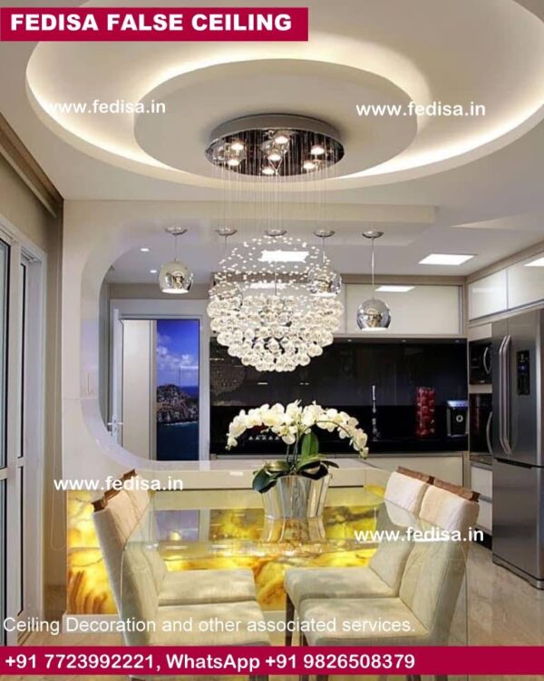 Phool Patti Pop Design False Ceiling Design For Bedroom With Fan ...