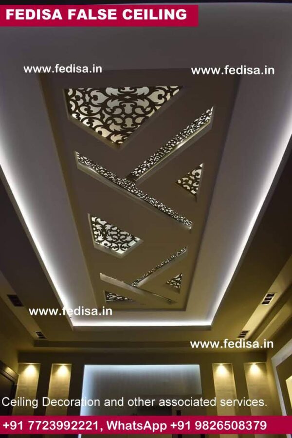 False Ceiling 3d Design Modern Main Hall Fall Ceiling Design Ceiling ...
