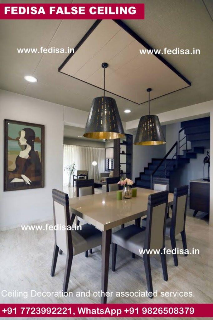 Modern Pop Ceiling Design Dining Hall Pop Design False Ceiling Pop