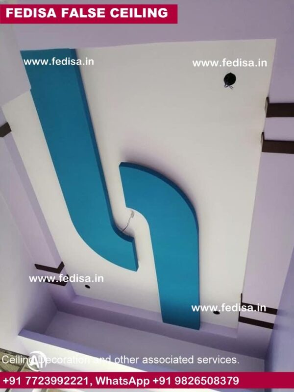 Double Fan Pop Design Plus Minus Dining Hall Pop Design False Ceiling Pop