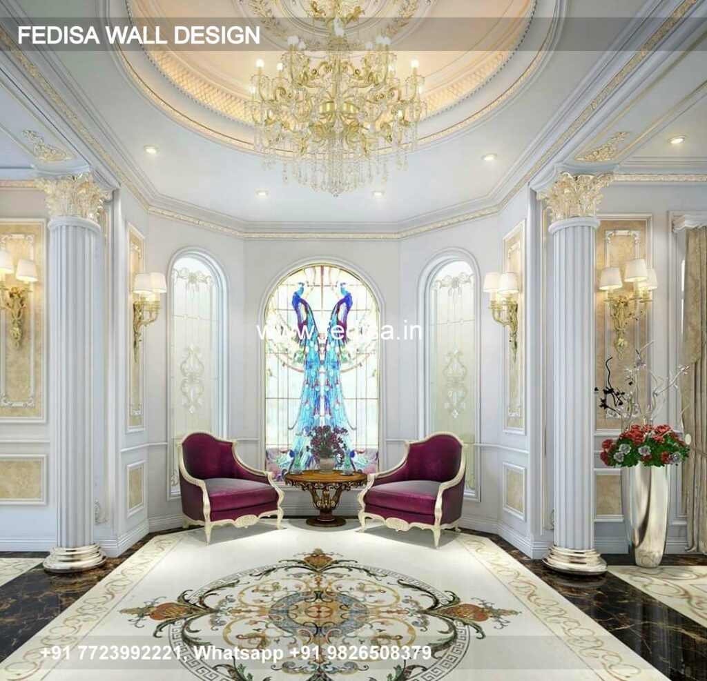 Classic Wall Design For Living Room House Design Inside Mid Century ...