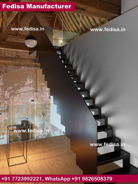 Stairs Stainless Steel Railings Rectangular Spiral Staircase 36 Inch ...
