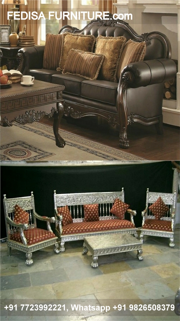 Teak Wood Sofa Set Setty Set Leather Sofa Set